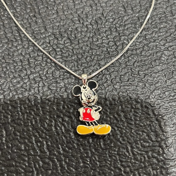 Disney | Jewelry | Nwt Disney Mickey Mouse Necklace With 8 Inch Chain ...